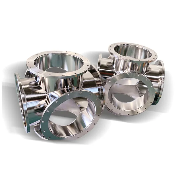 Iso400 Six Way Cross Flange Cf 6 Way Crosses Cube Customized Uhv Vacuum ...