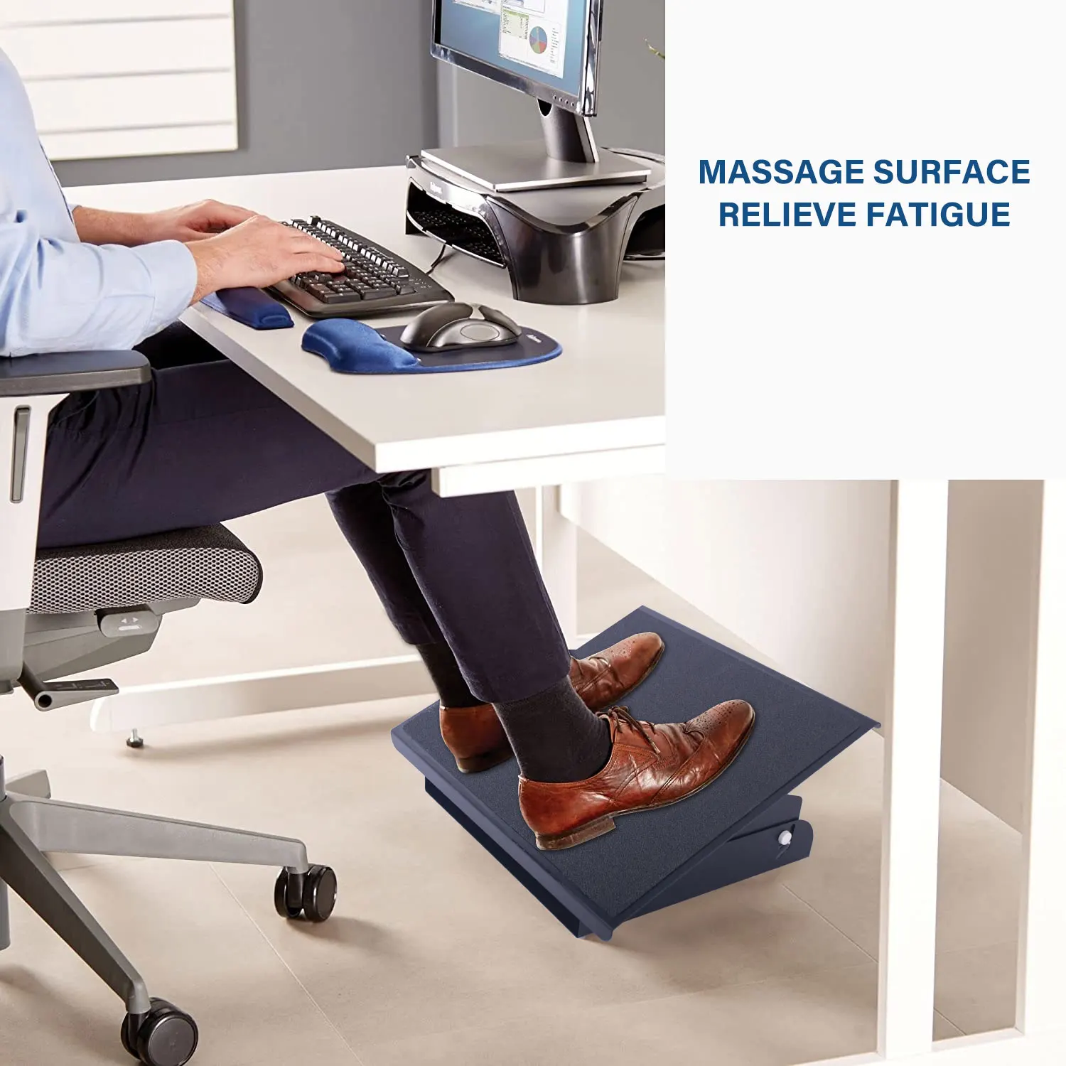 Professional Series Heavy Duty Foot Support, Office Adjustable Footrest ...