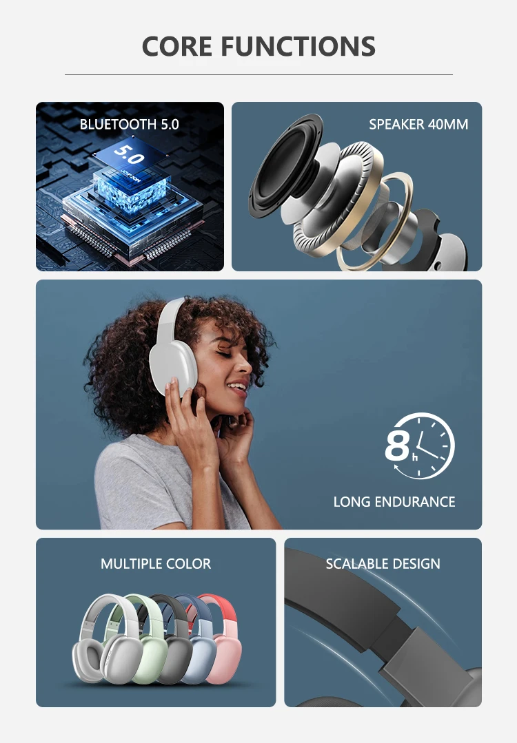 Custom ANC Max Wireless Gaming Headset Over-Ear Over-Ear with LED ...