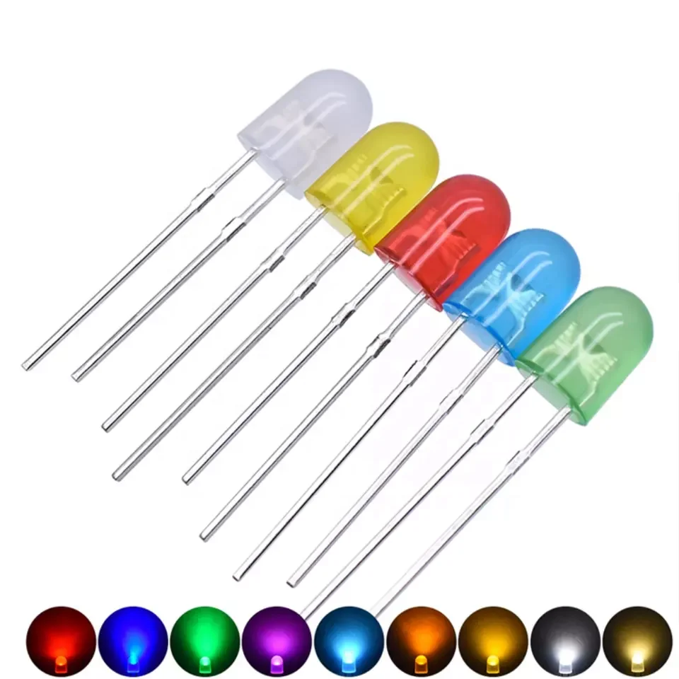 Alibaba.com: 5mm round head LED diode, 8mm light emitting diode, flash ...