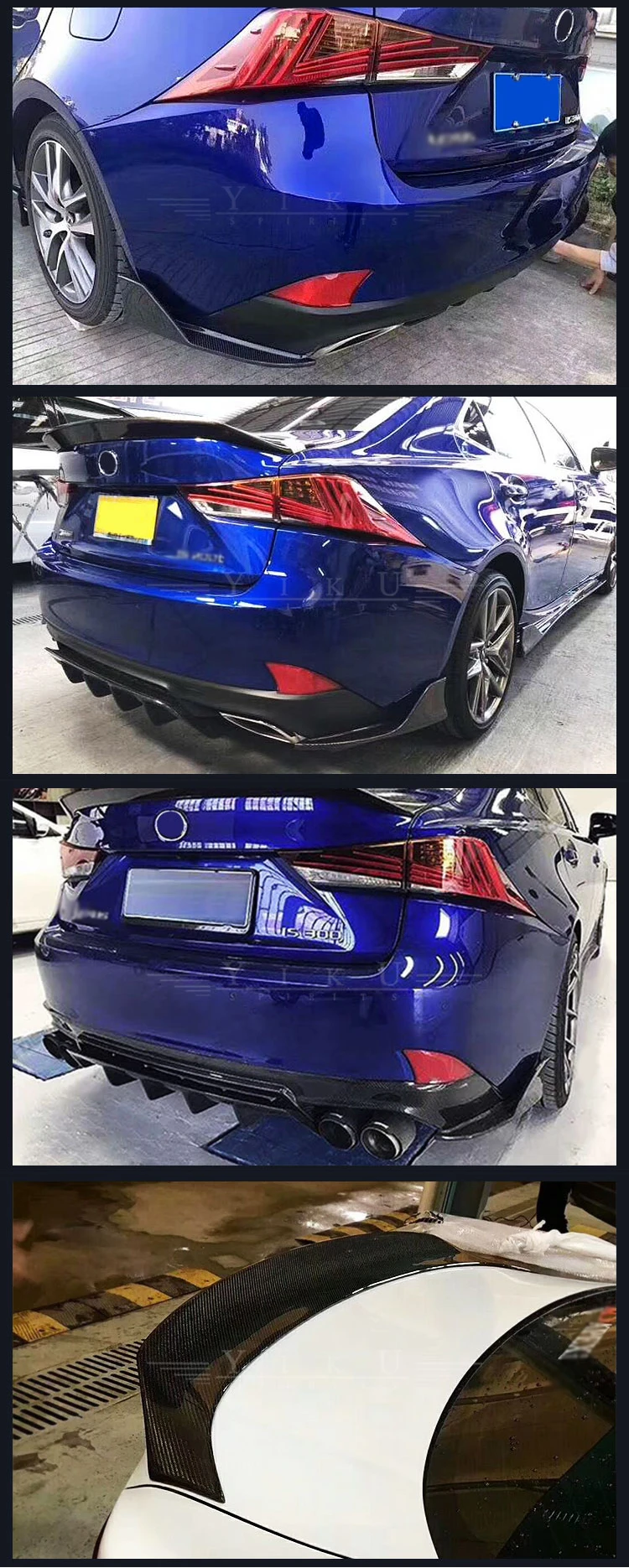 Car Body Kit for Lexus IS200 IS250 IS300 | Carbon Fiber Lip Spoiler ...