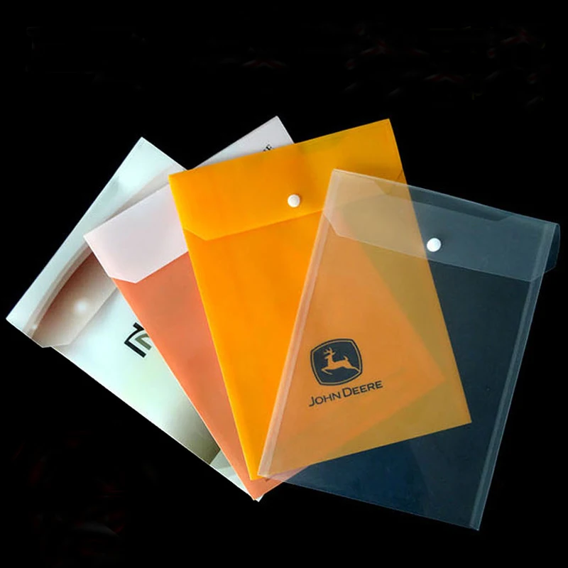 Transparent A4 Size PP File Folders With Diagonal Design and Plastic ...