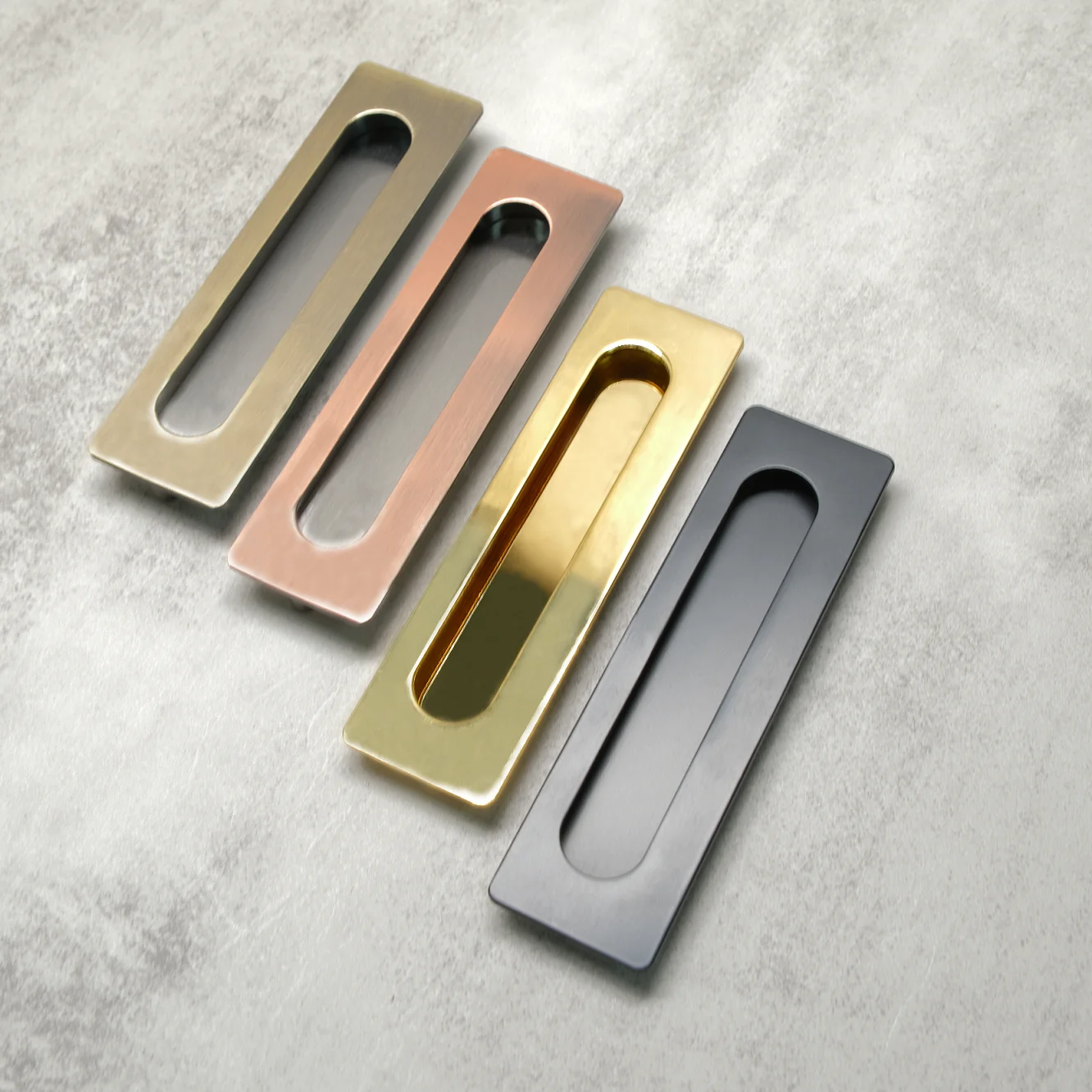 Oval Sliding Door Handles Zinc Alloy Flush Handle For Sliding Doors ...