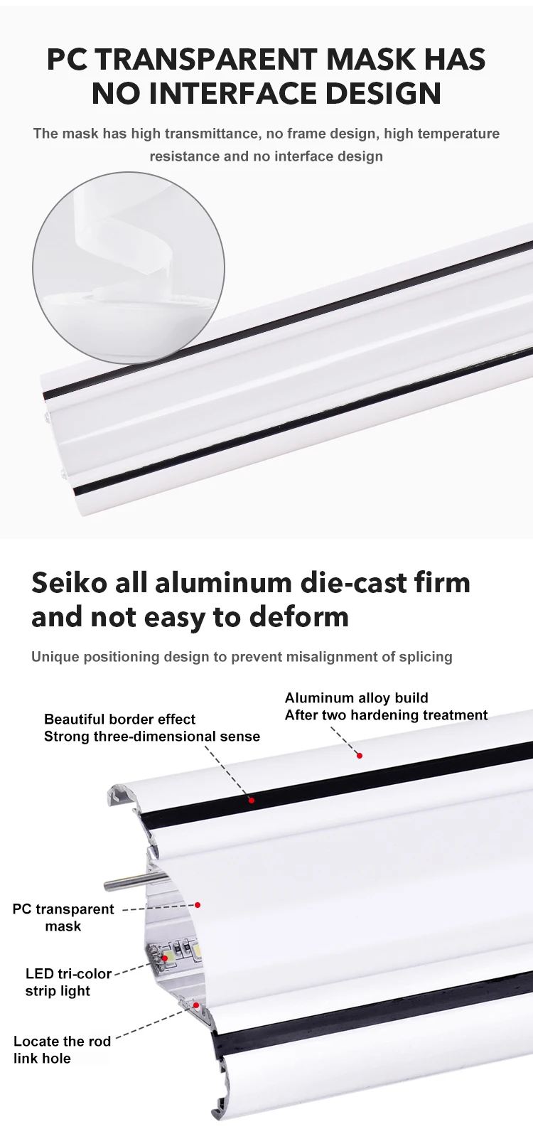 Ceiling Cabinet Linea Lamp Channel Extrusion With Pc Hmct Cover Surface ...