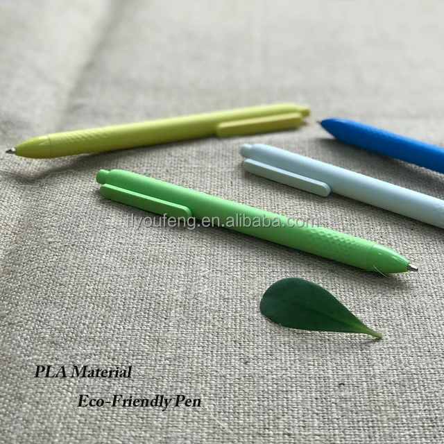 Promotional Pla Eco Friendly Ball Pen Corn Material 100% Biodegradable ...