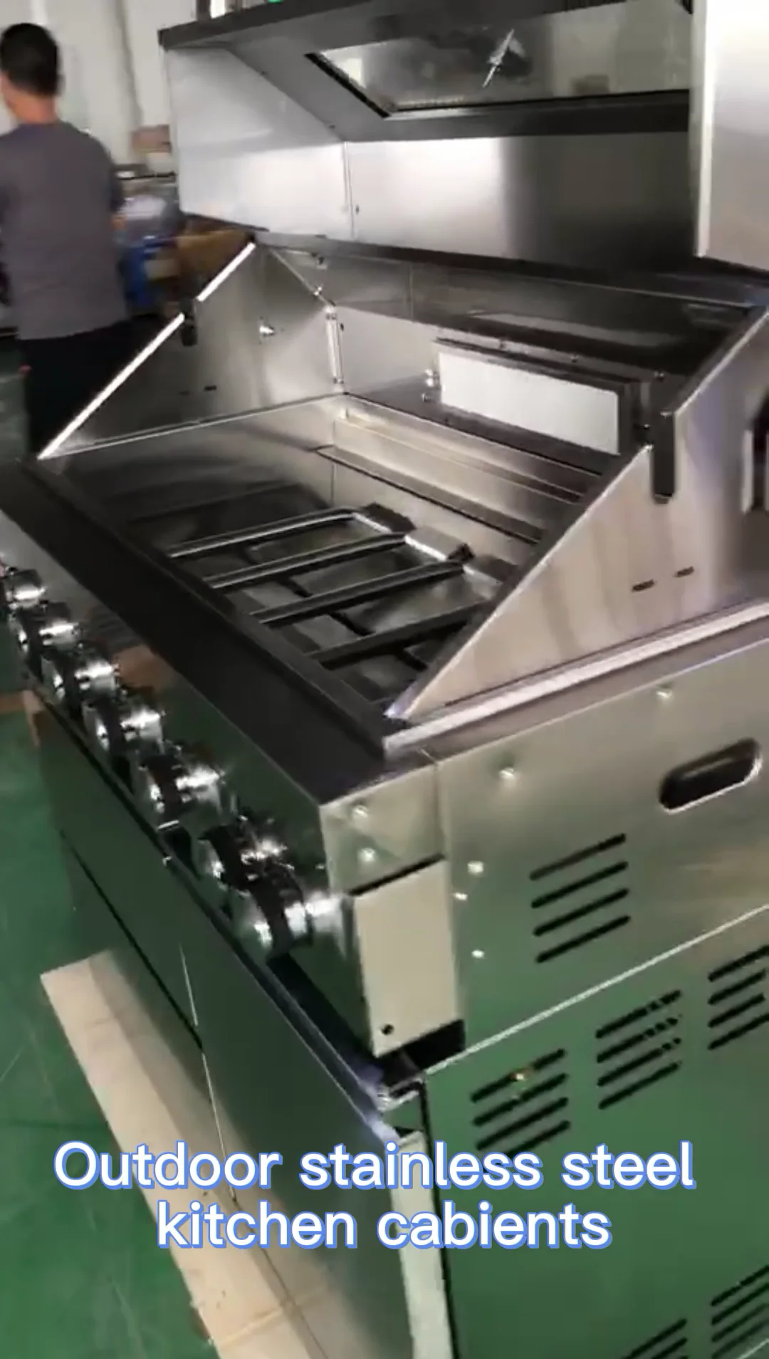 Exterior Movable Metal Kitchen Cabinet Set Designs Outdoor Stainless ...