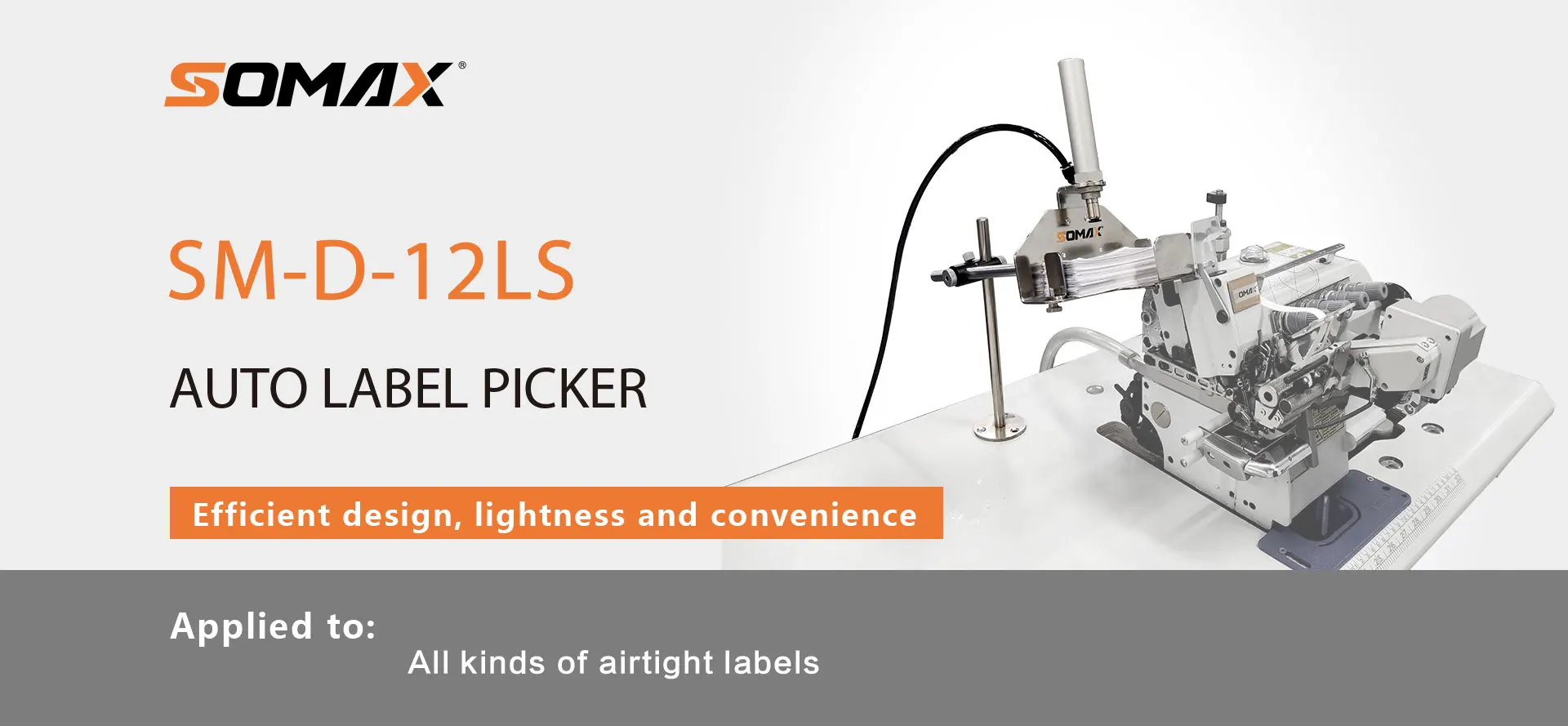 Somax SM-D-12LS Auto Label Picker - Efficient Garment Labeling