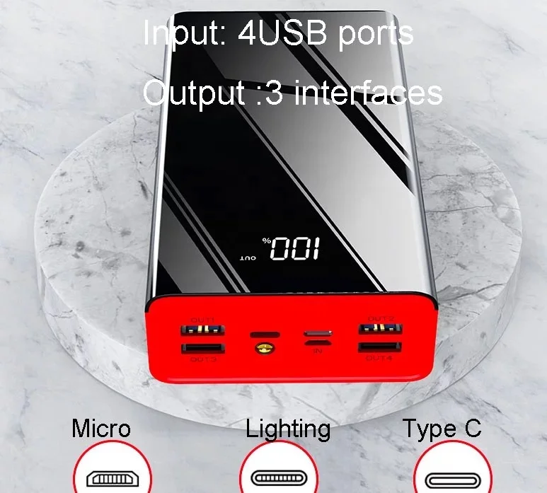 50000mah High Capacity 4 Usb Output 50000mah Power Banks Mobile Phone ...