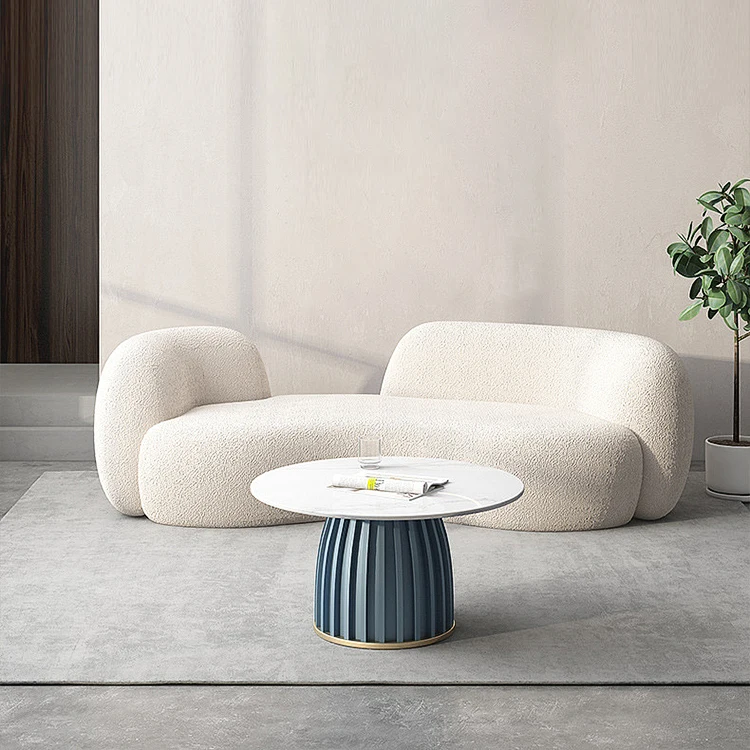 Modern Minimalist White Half Circle Designer Couches Luxury Sofa Set ...