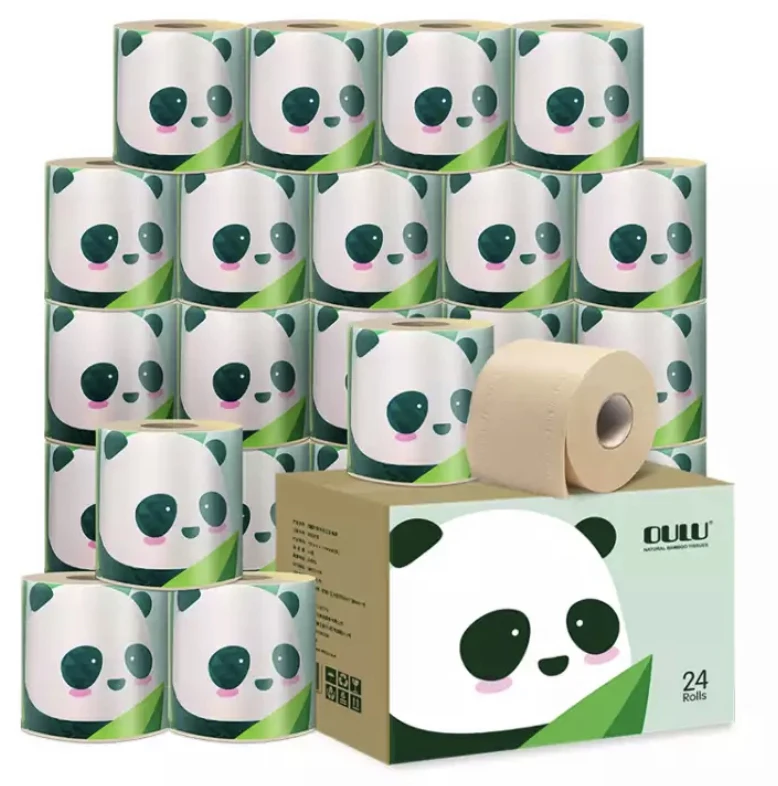 24 Rolls Virgin Bamboo Pulp Water Soluble Biodegradable Toilet Paper ...