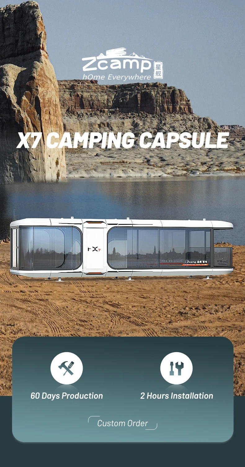 Zcamp X7 Camping Capsule - Eco-Friendly, Fast Build Home