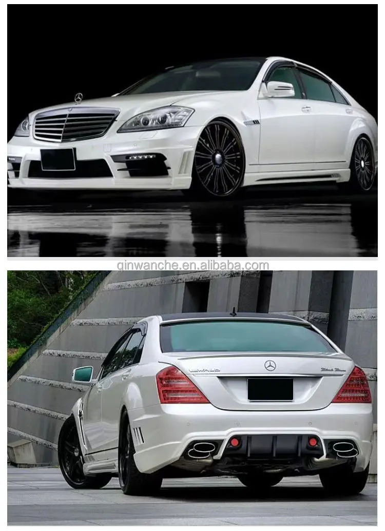 Car Front Rear Bumper Side Skirts Fenders Body Kits For Mercedes Benz ...
