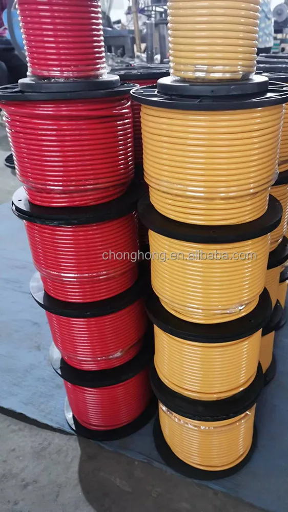 Galvanized Steel Cable Rope Pvc Coated Steel Wire Cable 7x7 / 7x19 ...
