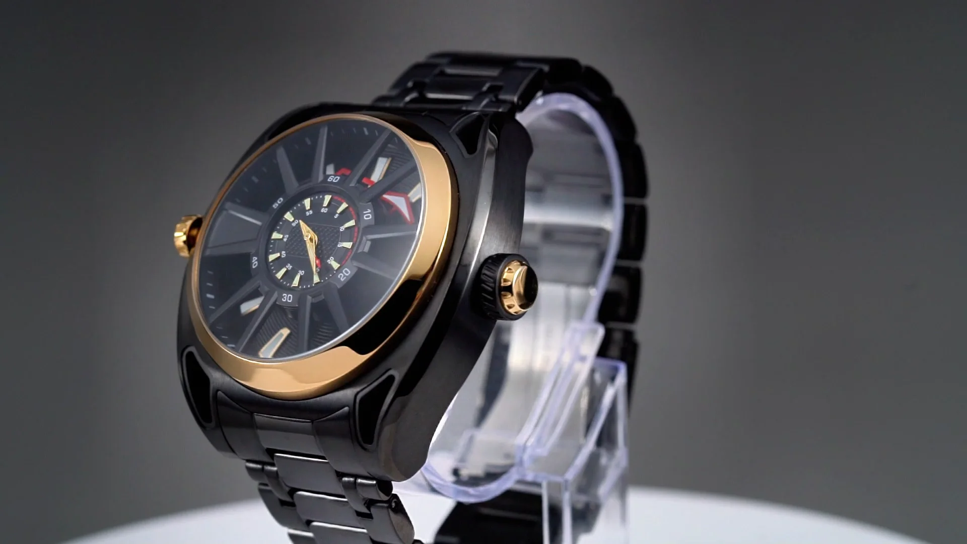 Support Customized Logos And Designs Mechanical Watches Black Hip Hop ...