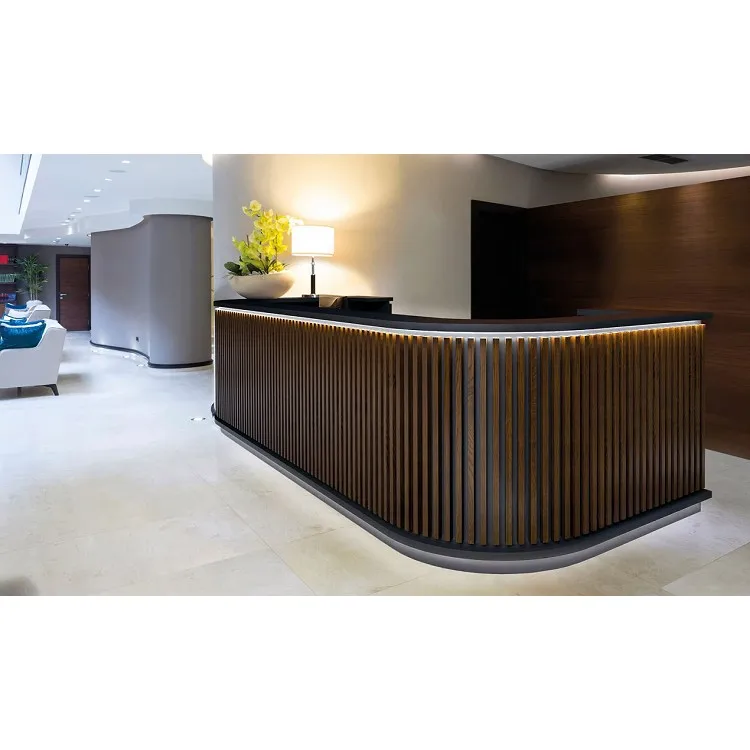 Modern Style Furniture High Quality Reception Desk Standard Size Hotel ...