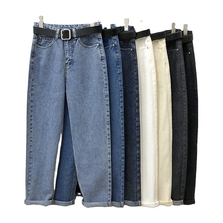 Women's Mom Jeans Women Casual Streetwear Workout Harem Boyfriend High ...