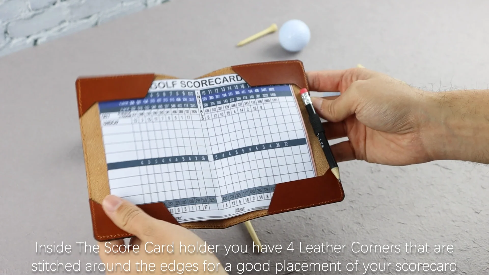 Personalized Customized Ball Marker Unique Pu Leather Golf Scorecard ...