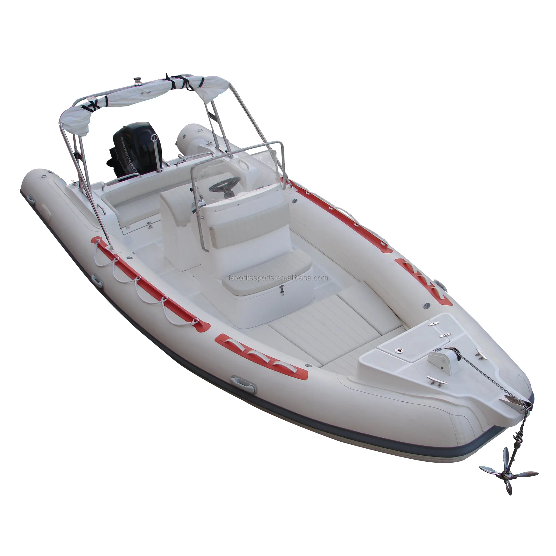 Durable Sports PVC Yacht Rib OEM Hypalon Inflatable Boat Dinghy 5.2m ...