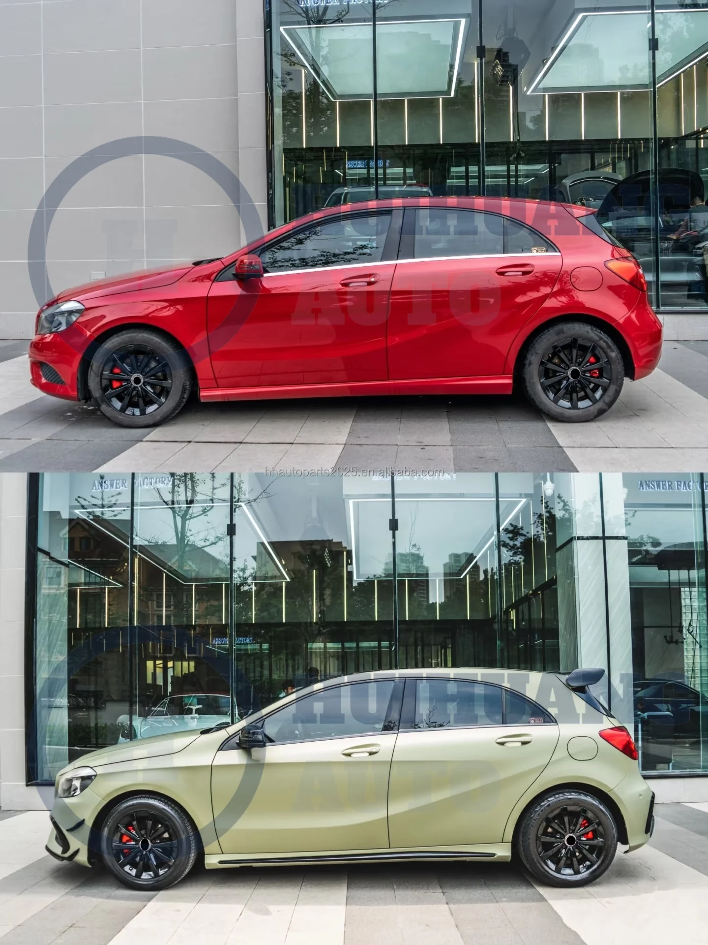 W176 A45 AMG Body Kits for benz A-Class Front Bumper Rear Bumper Side ...