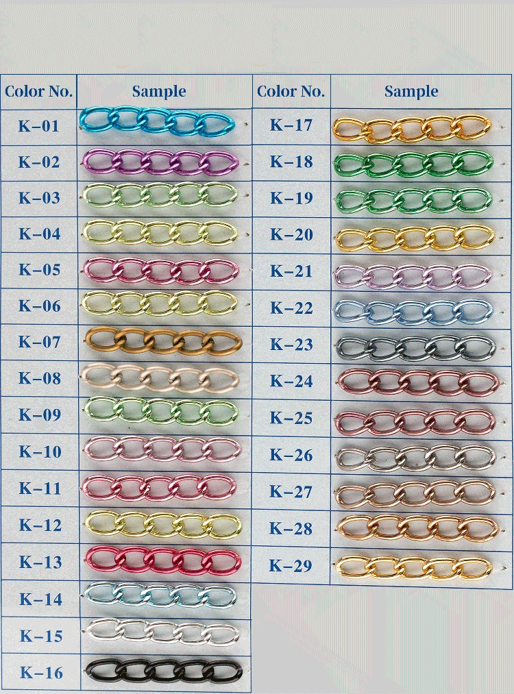 Wholesale Light Gold Metal Nk Chain Handmade Waist Chain Aluminum Curb ...