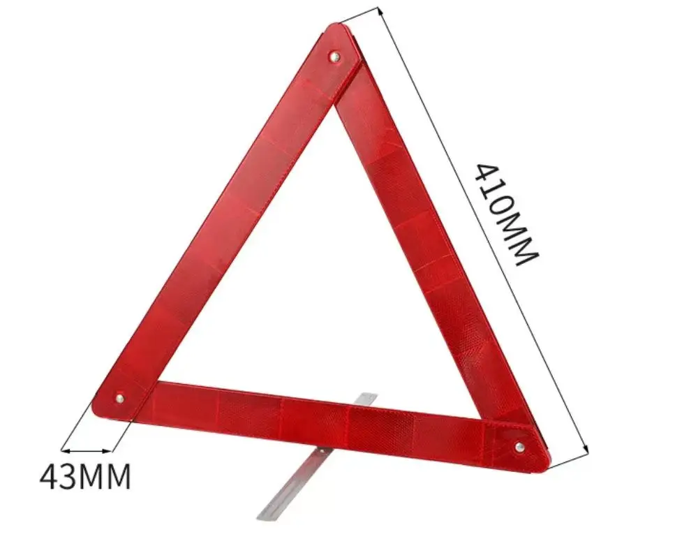 Red Yellow Safety Reflective Warning Triangle - High Visibility