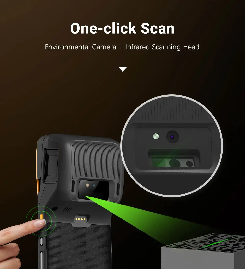 Symcode Mj-q50 Pda Barcode Scanner Pda Handheld Android Pda 1d 2d Qr ...