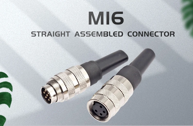 M16 Circular Connector M5 M8 M12 M16 M23 Connector Cable 3 4 5 6 8 12 ...