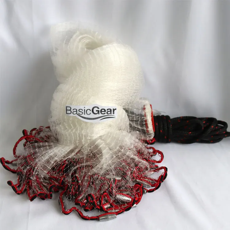 Spread Fully Drawstring Fishing Net Double Selvage Fishing Cast Net For ...