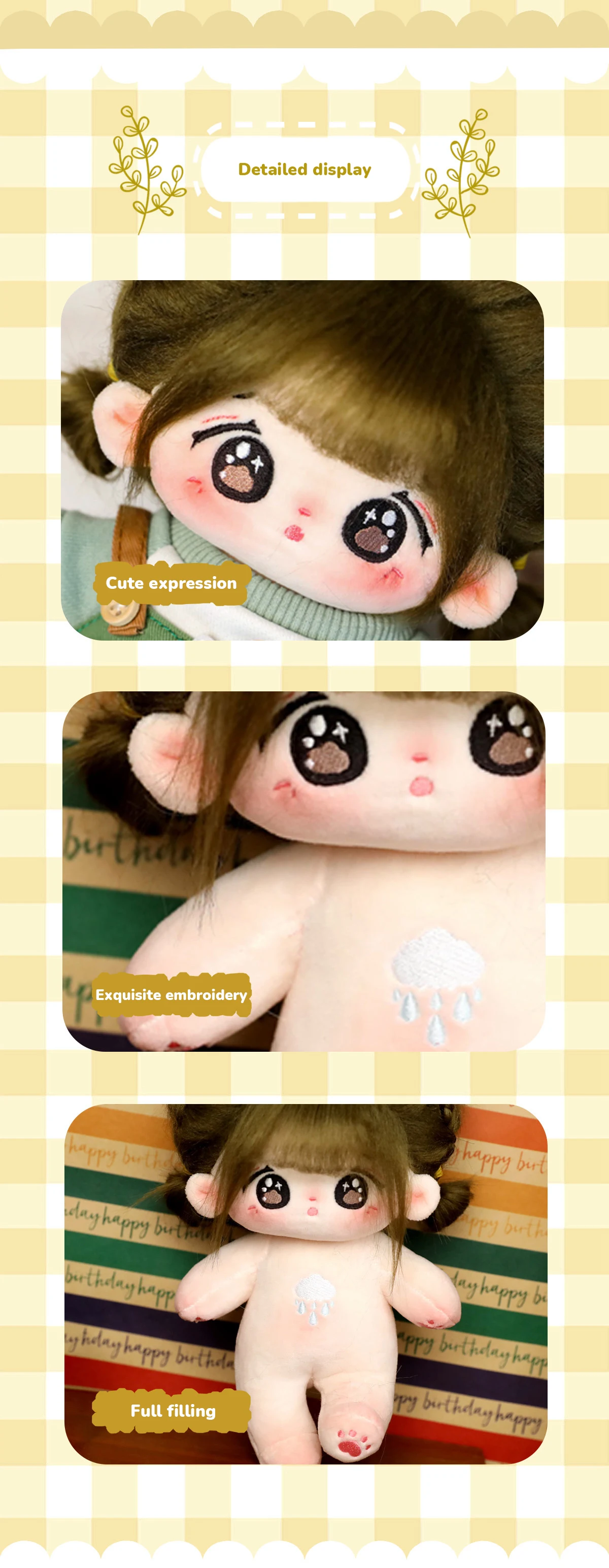 Custom Korean Plush Toy Star Doll - Soft & Stuffed Gift