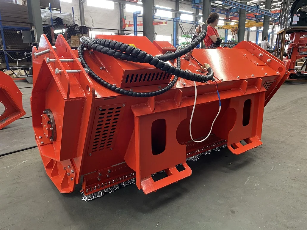 High Flow Mulcher Land Clearing Machine Forestry Cutting Head for ...