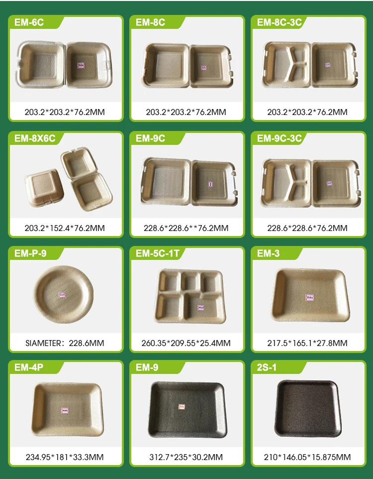 Biodegradable Polystyrene Trays for Eco-Friendly Food Packing