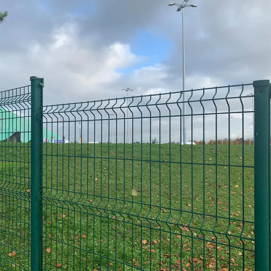 Factory Price Double Wire Mesh Vertical Strip Pvc Coated Bend Fence Pvc ...