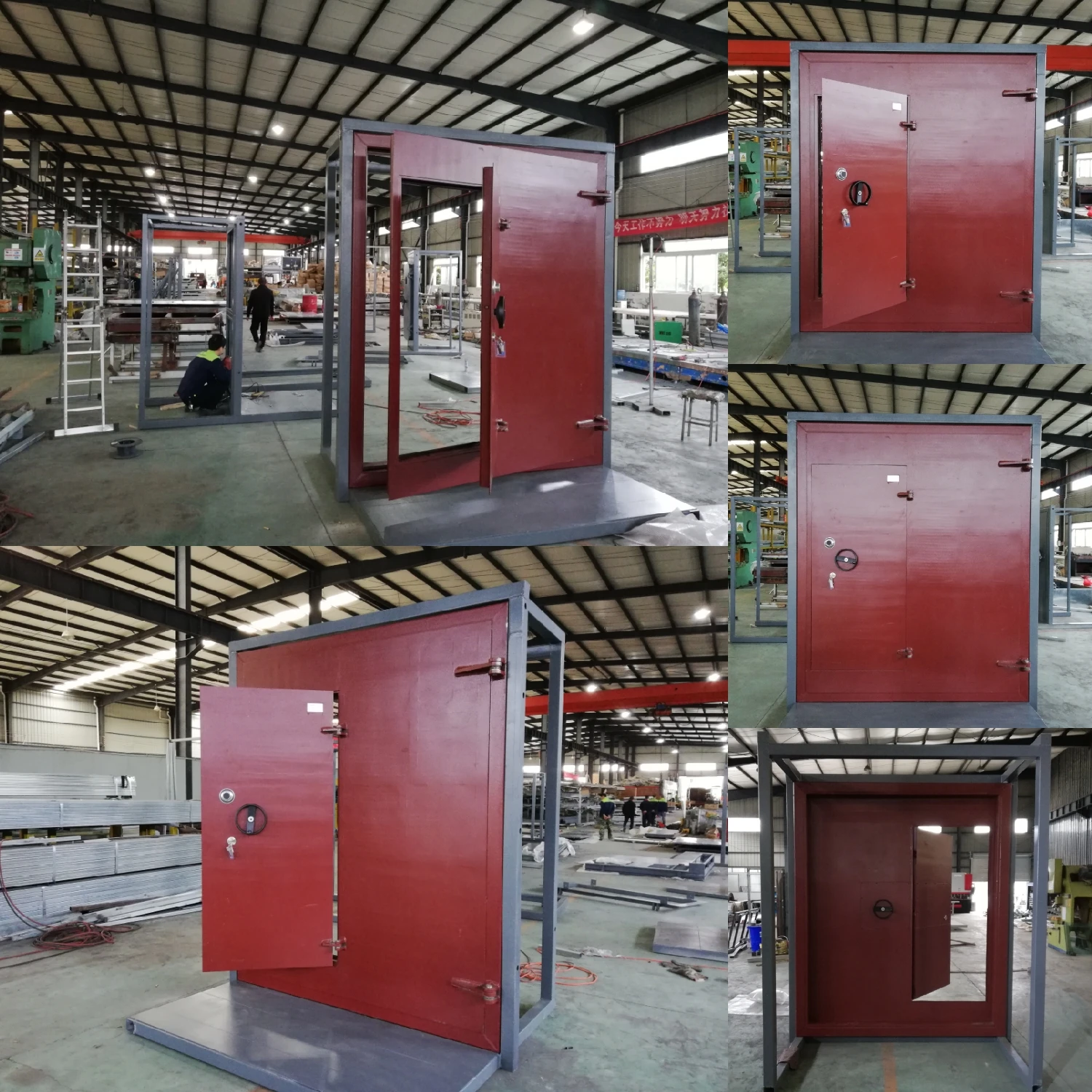 Galvanized Steel Bullet Proof Security Door Blast Resistant Armoured ...