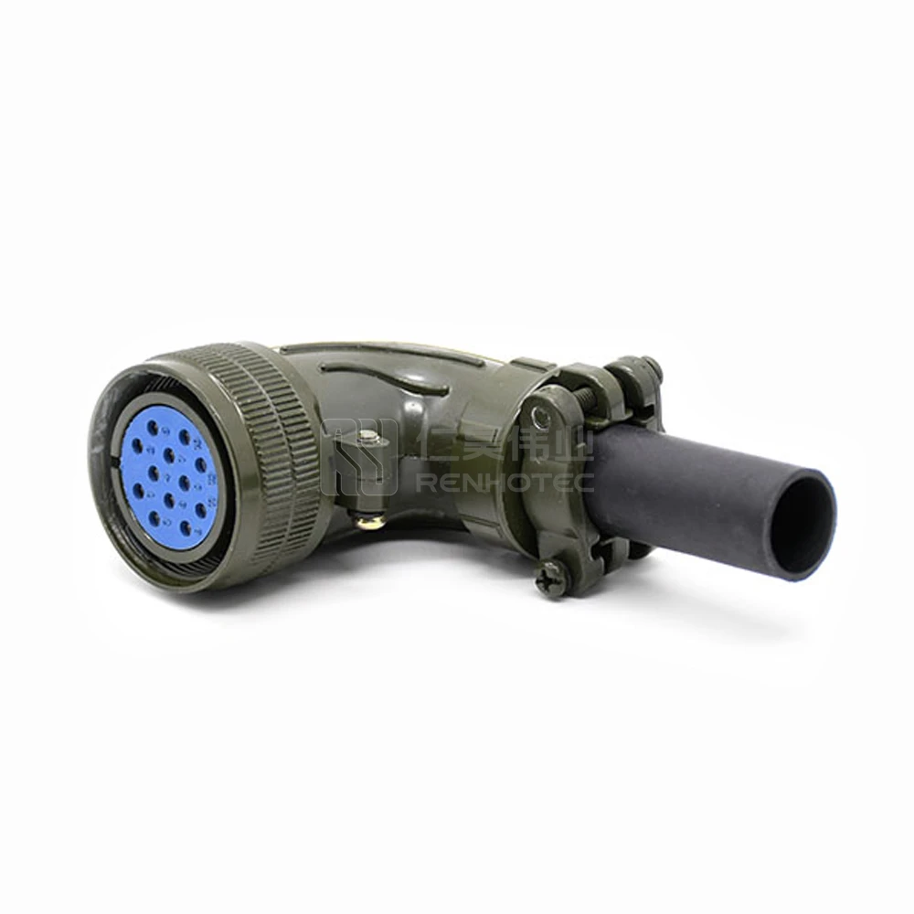 Ms3108a24-03s Right Angle Metal Circular Waterproof Mil Spec Connector ...