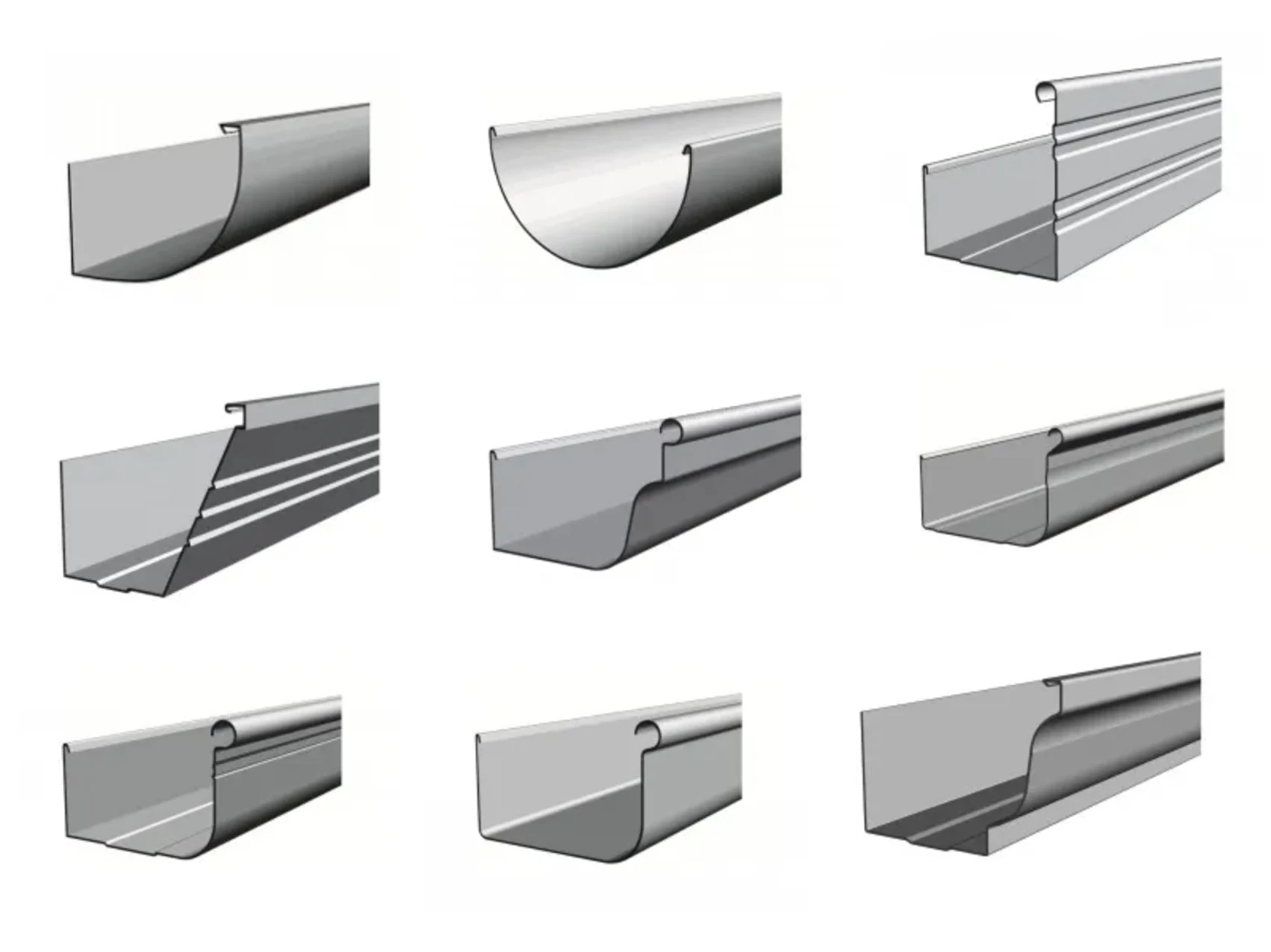 6 Inch K Style Gutter Machine Mobile Seamless Aluminum Gutter Forming ...