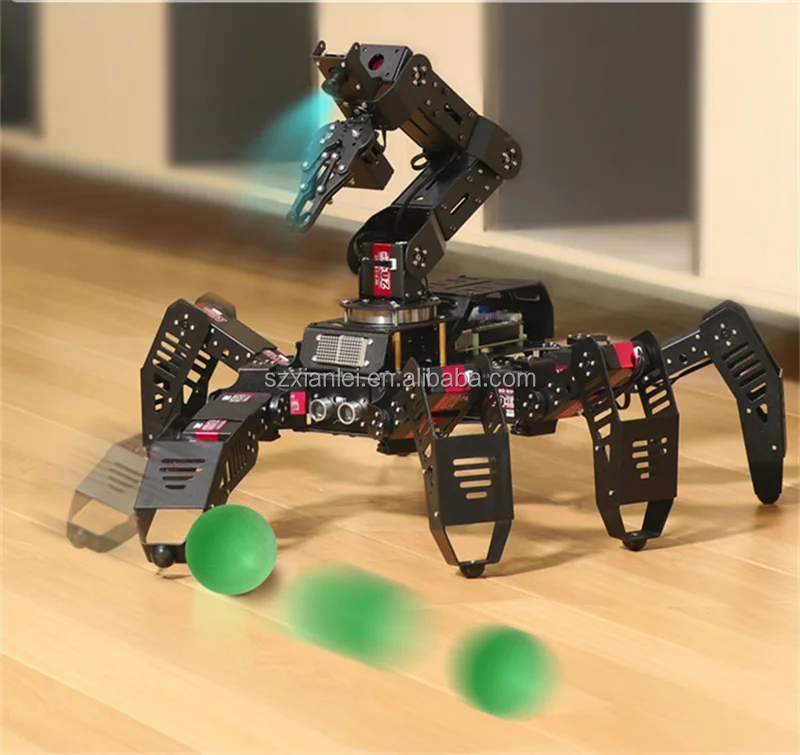 Raspberry Pi 4B Hexapod Robot Spiderpi Pro Kit with AI Vision