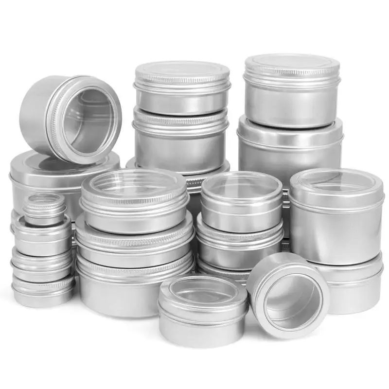 Custom Printed Empty Storage Metal Container Cosmetic Cream Candle Jars ...