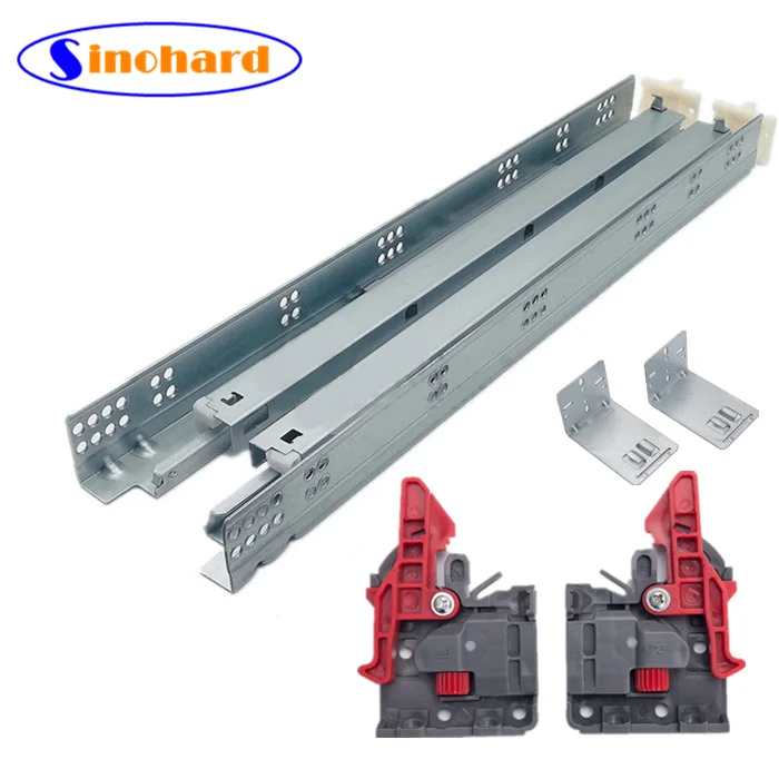 American Concealed Style Undermount Telescopic Channel Invisible Drawer ...