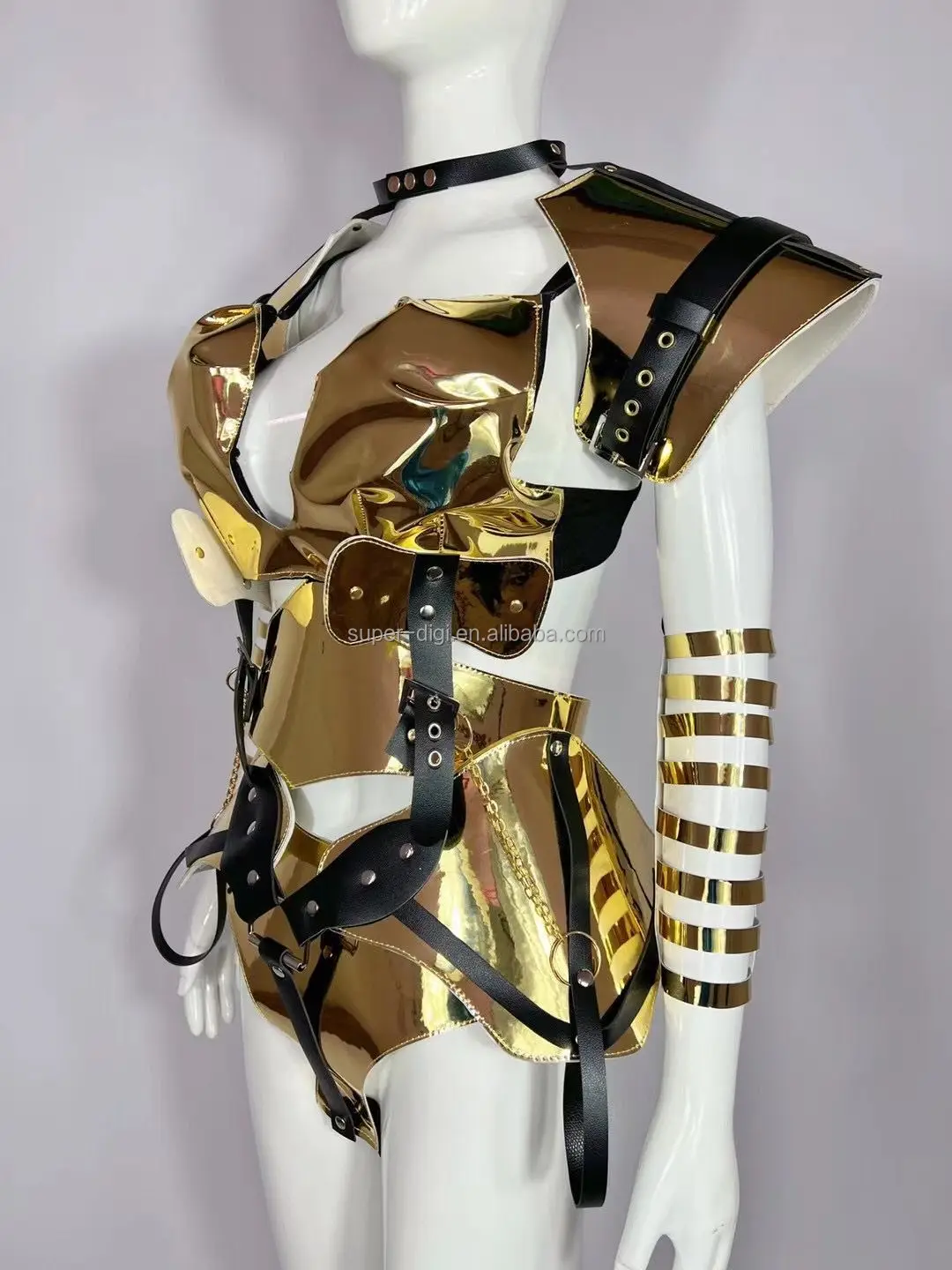 Singer Gold Sequin Gogo Party Dance Stage Costume Club Singer Women ...