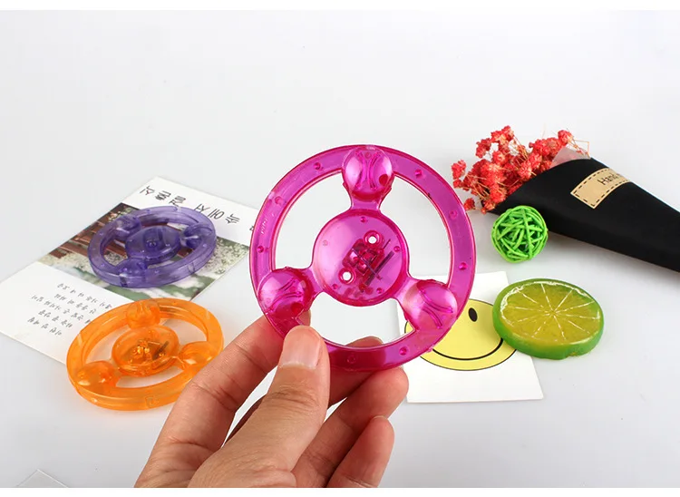 New Metal Pulling String Flying Spinning Toys Flash Flywheel Led Gyro ...