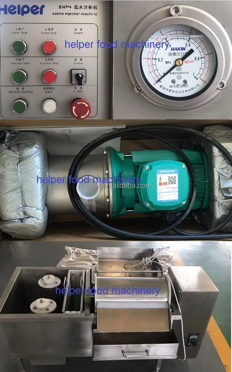 Industrial Pork Beef Chicken Fish Meat Injector Automatic Meat Injector ...