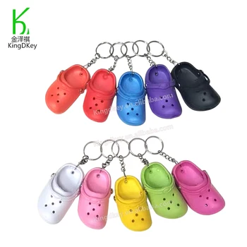 2022 Eva Custom Summer Keyring Colorful Croc Keychain Creative Mini 3d ...