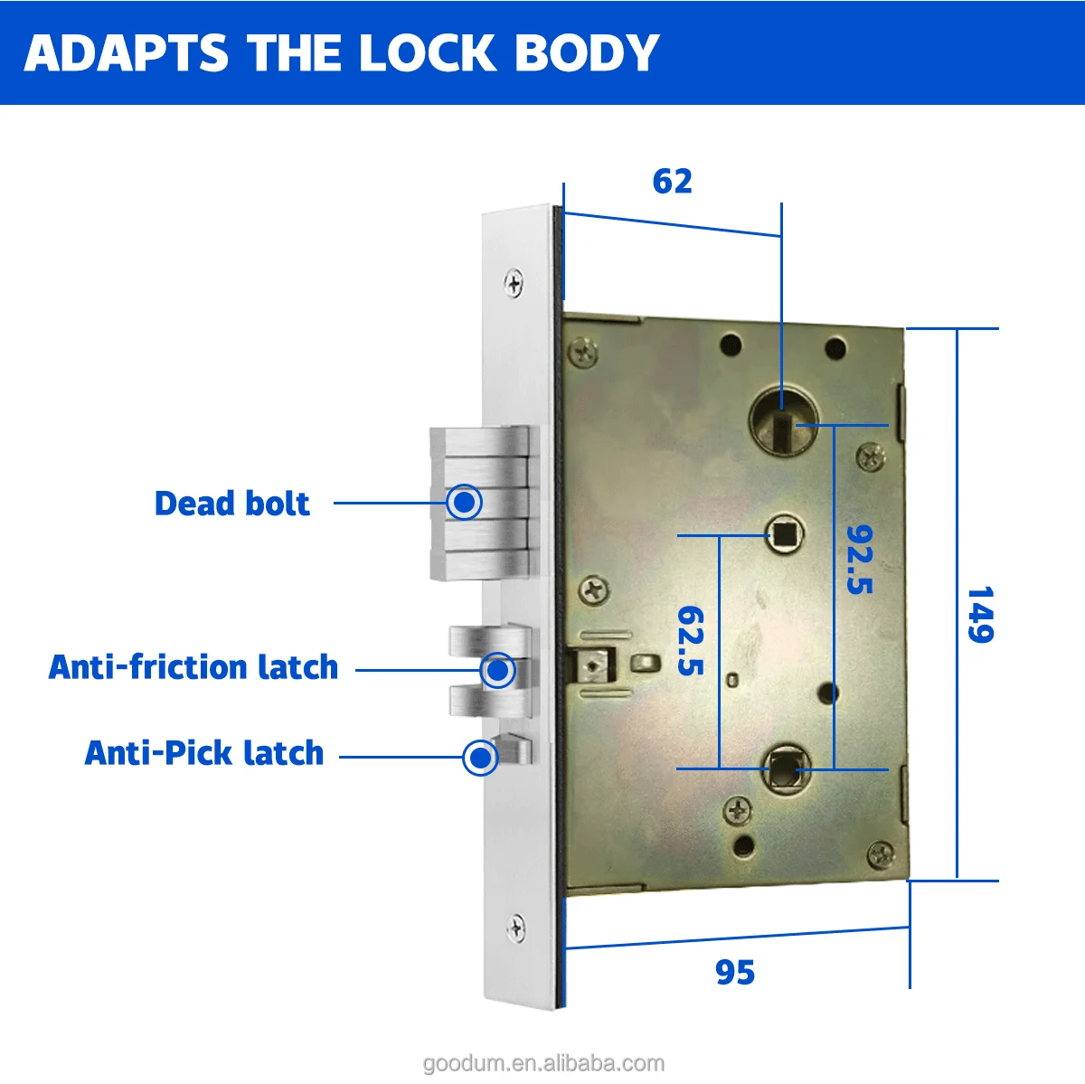 GOODUM Hotel Door Locks - Secure, Modern, and Customizable