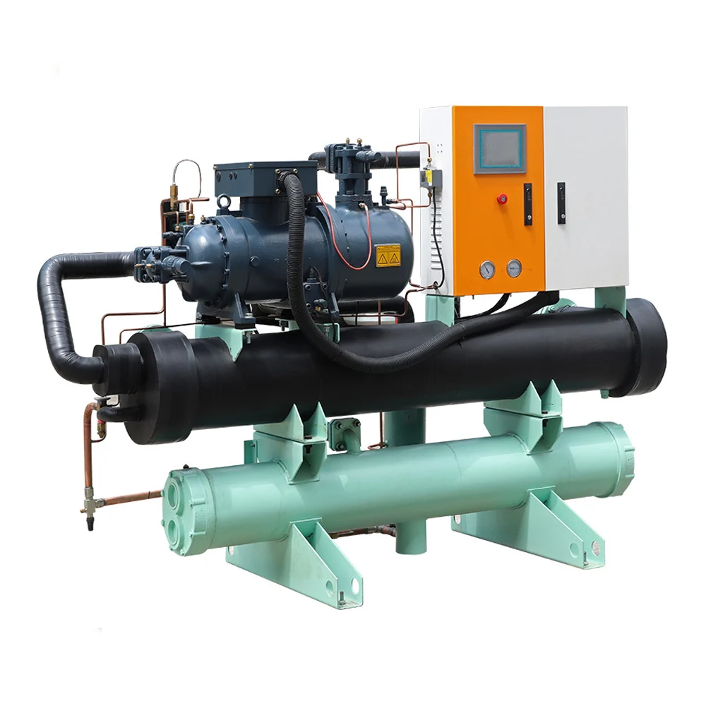 40 HP Screw water-cooled condensing unit / Industry Chiller Water ...
