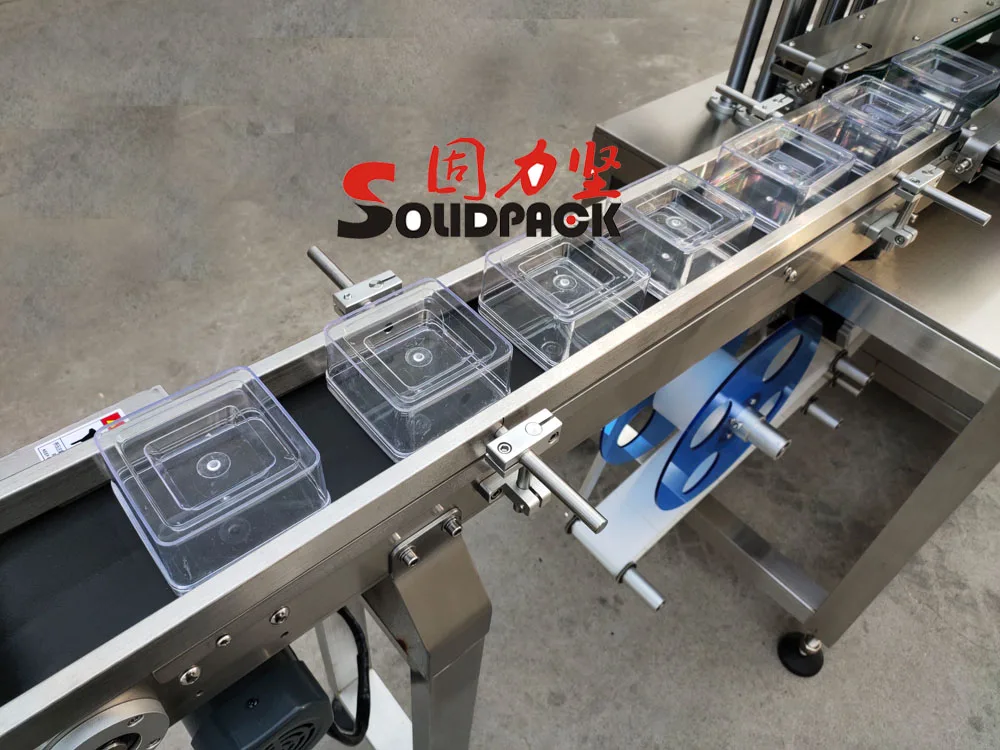 Solidpack Two Heads Automatic Labeling Machine Top and Bottom Labeler| Alibaba.com