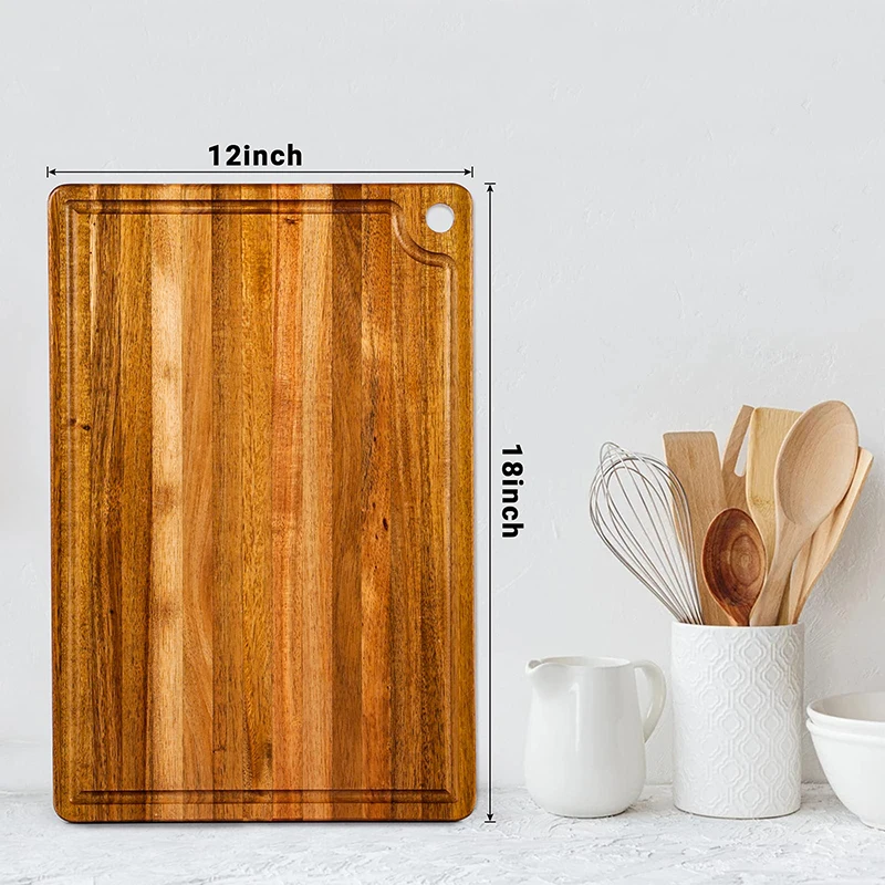 Wholesale Custom Wooden Chopping Block Kitchen Cut Acacia Wood Cutting ...