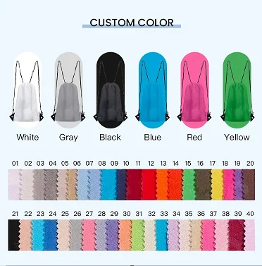 Super Quality Custom Printed Logo Polyester Draw String Backpack ...