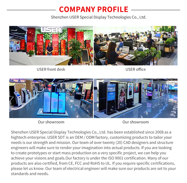 Outdoor Advertising LCD Display - 55" 1500nits Digital Signage