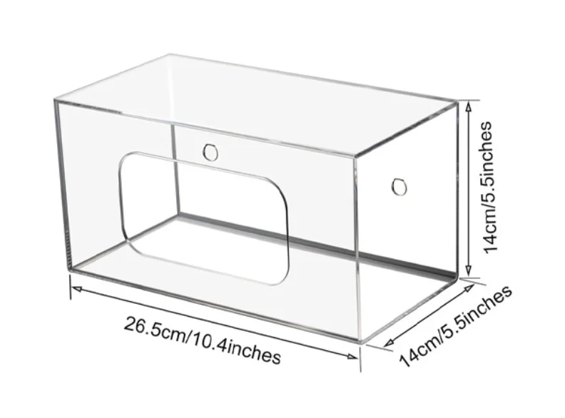 Clear Acrylic Wall-mount Trash Bag Holder Cabinet Kitchen Organizer ...
