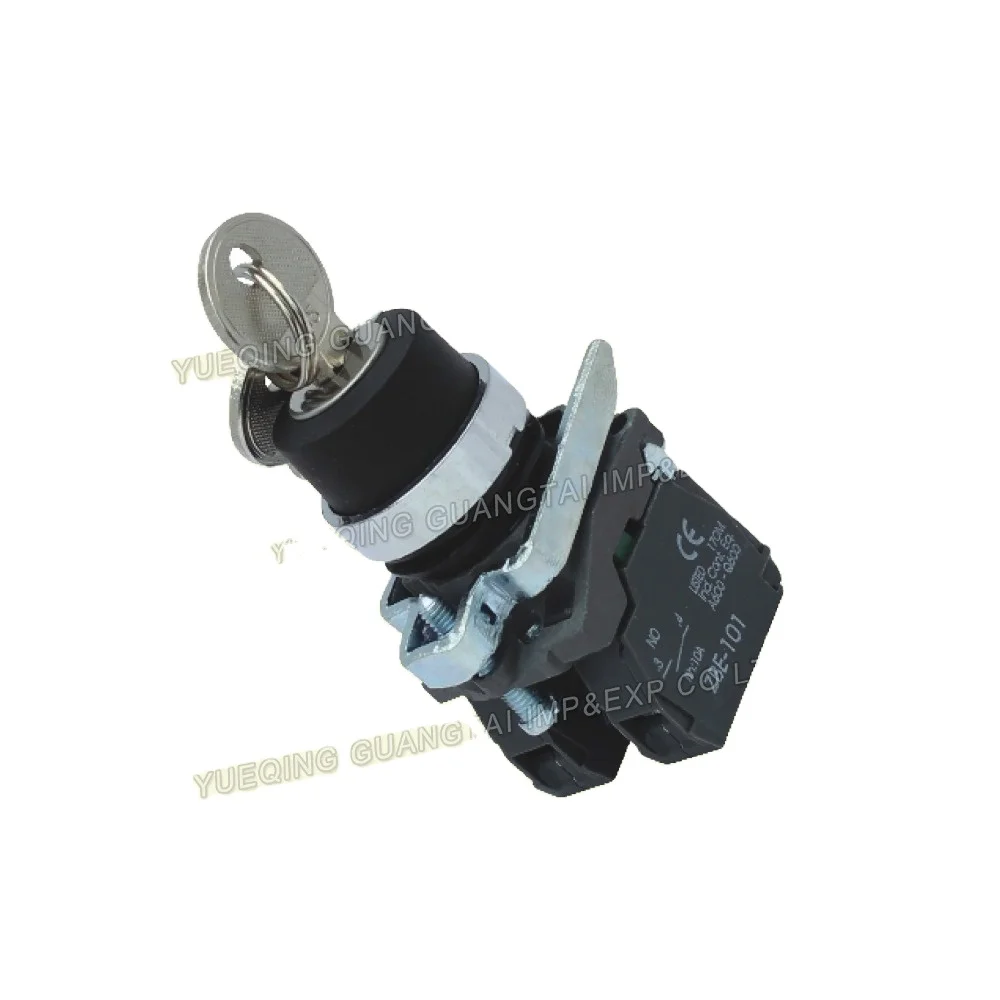 High Quality TB4-BG33 ZB2-BE101 22mm 2NO three rotary key switch ...